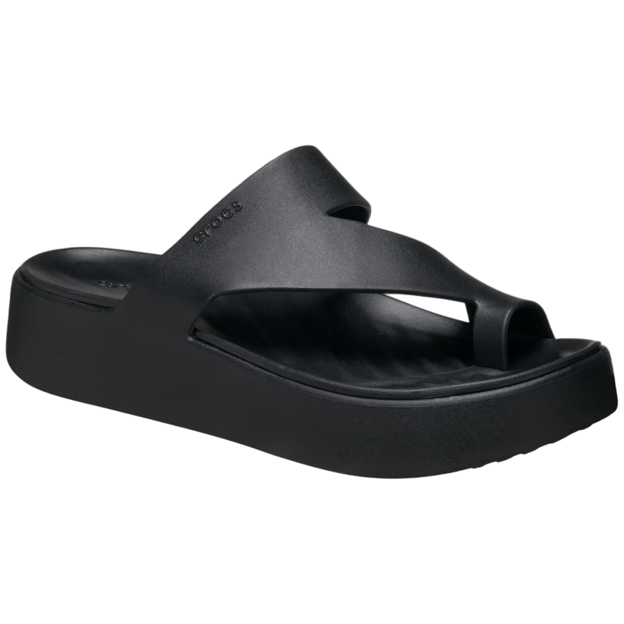 Pantoufles femme Crocs Getaway Platform Toe Loop | 4camping.fr