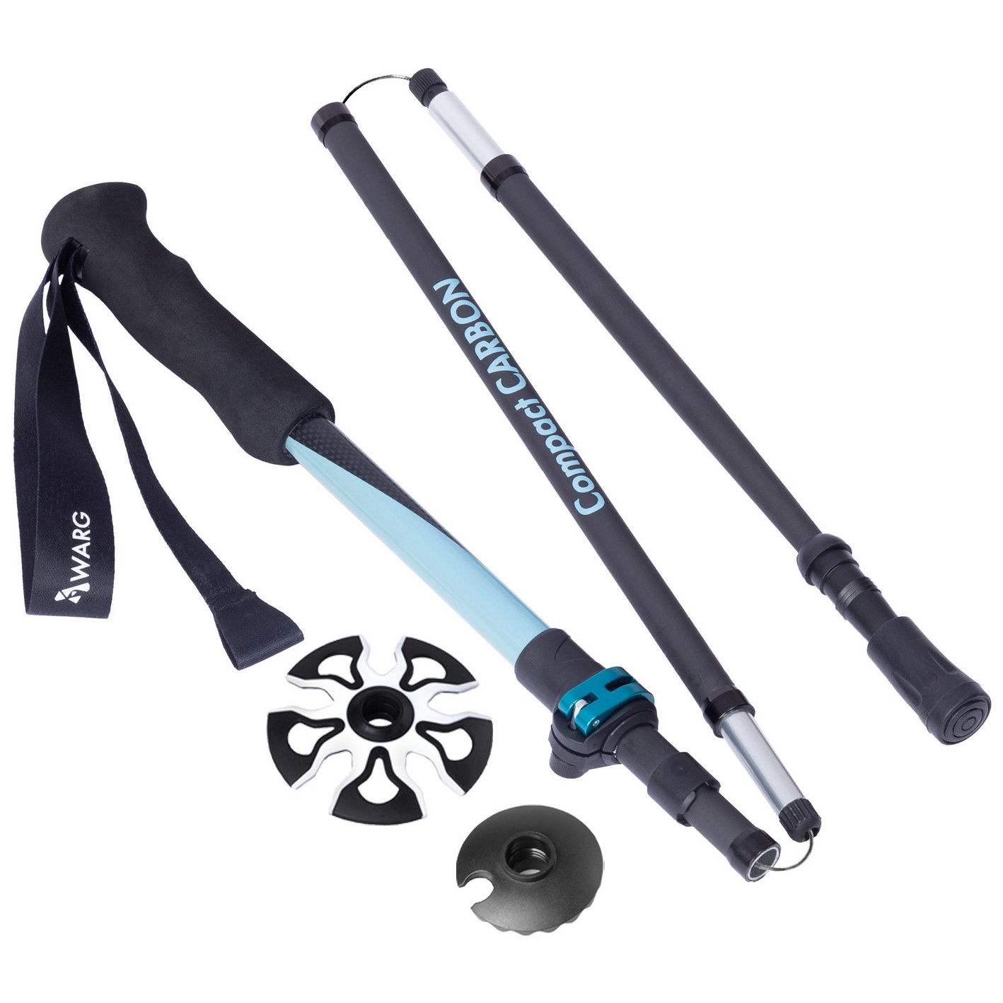 Bâtons randonnée Warg Compact Carbon | 4camping.fr