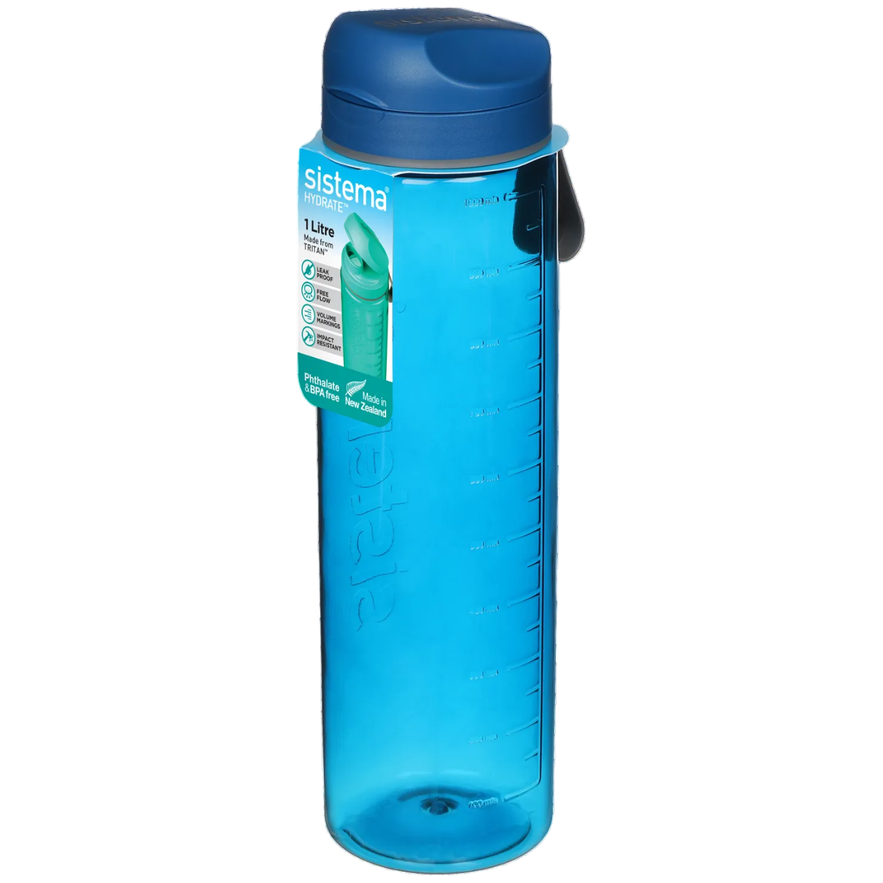 Bouteille Sistema Hydrate Tritan Flip Top 1 l | 4camping.fr