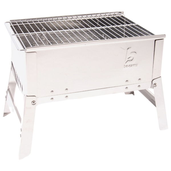 Barbecue pliable Bo-Camp Barbecue Compact deluxe rvs | 4camping.fr